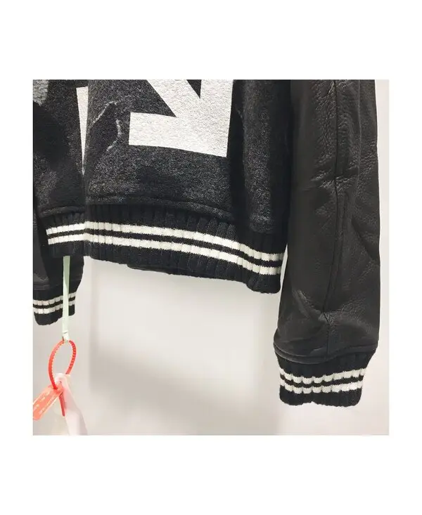 Off-White Logo-print Varsity Jacket