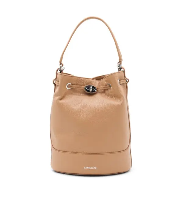 ZANELLATO Top-handle Bucket Bag - Nude