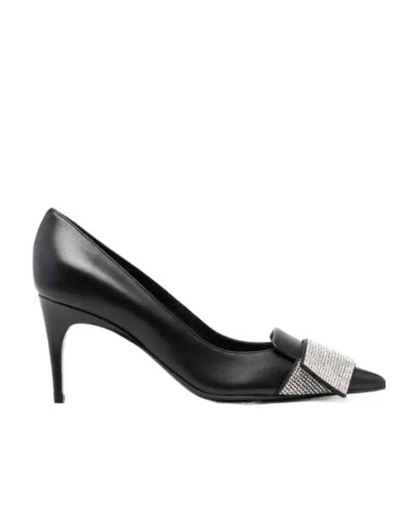 SERGIO ROSSI Crystal Embellished Pointed High Heels