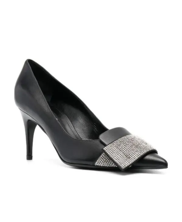 SERGIO ROSSI Crystal Embellished Pointed High Heels
