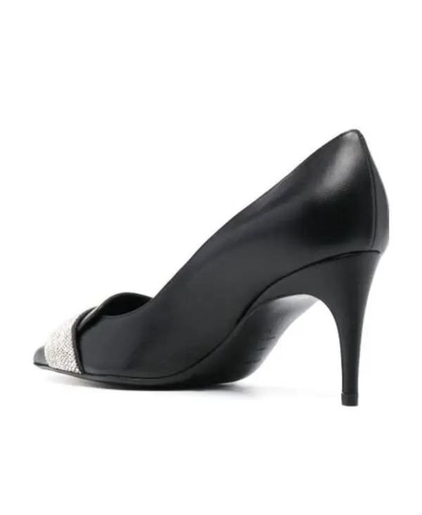 SERGIO ROSSI Crystal Embellished Pointed High Heels