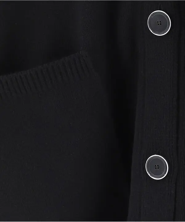 Givenchy Studded Logo Longline V-neck Cardigan