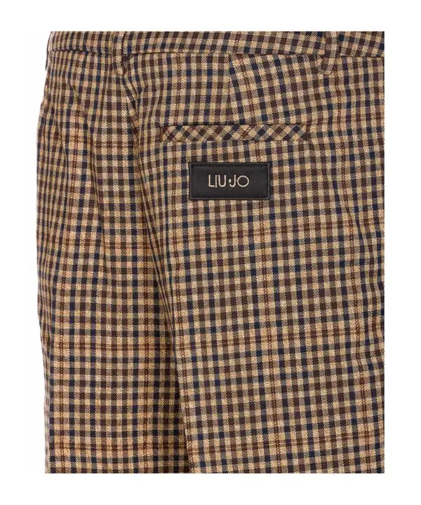 Liu Jo Plaid Tailored Trousers