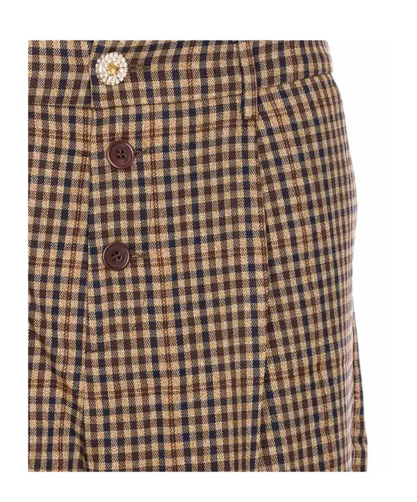 Liu Jo Plaid Tailored Trousers