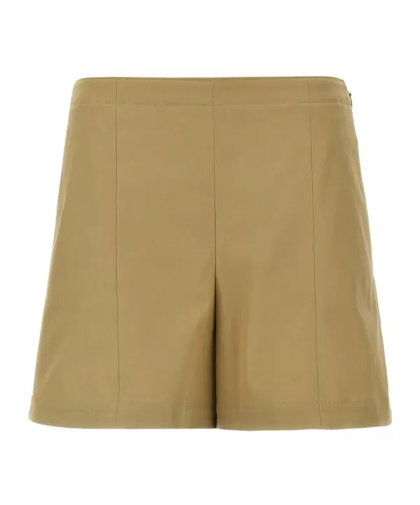 Theory High Waist Stretch Shorts - Beige