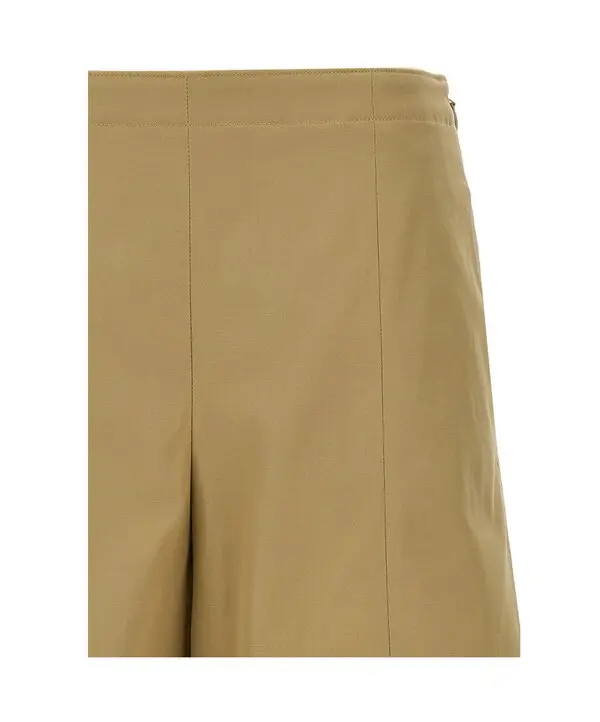 Theory High Waist Stretch Shorts - Beige