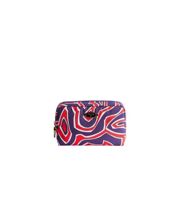 Emilio Pucci Labirinto Print Padded Beauty Case - Multicolor