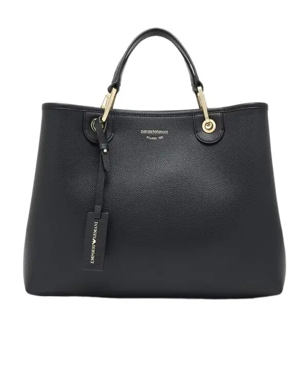 Emporio Armani Logo Shopper Bag - Black
