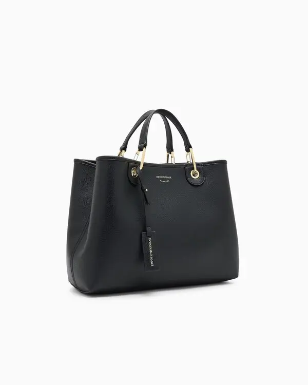Emporio Armani Logo Shopper Bag - Black