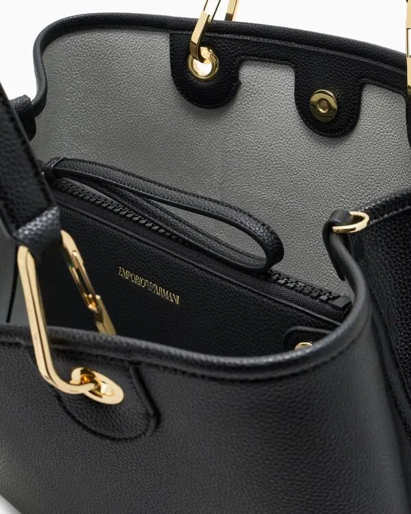 Emporio Armani Logo Shopper Bag - Black