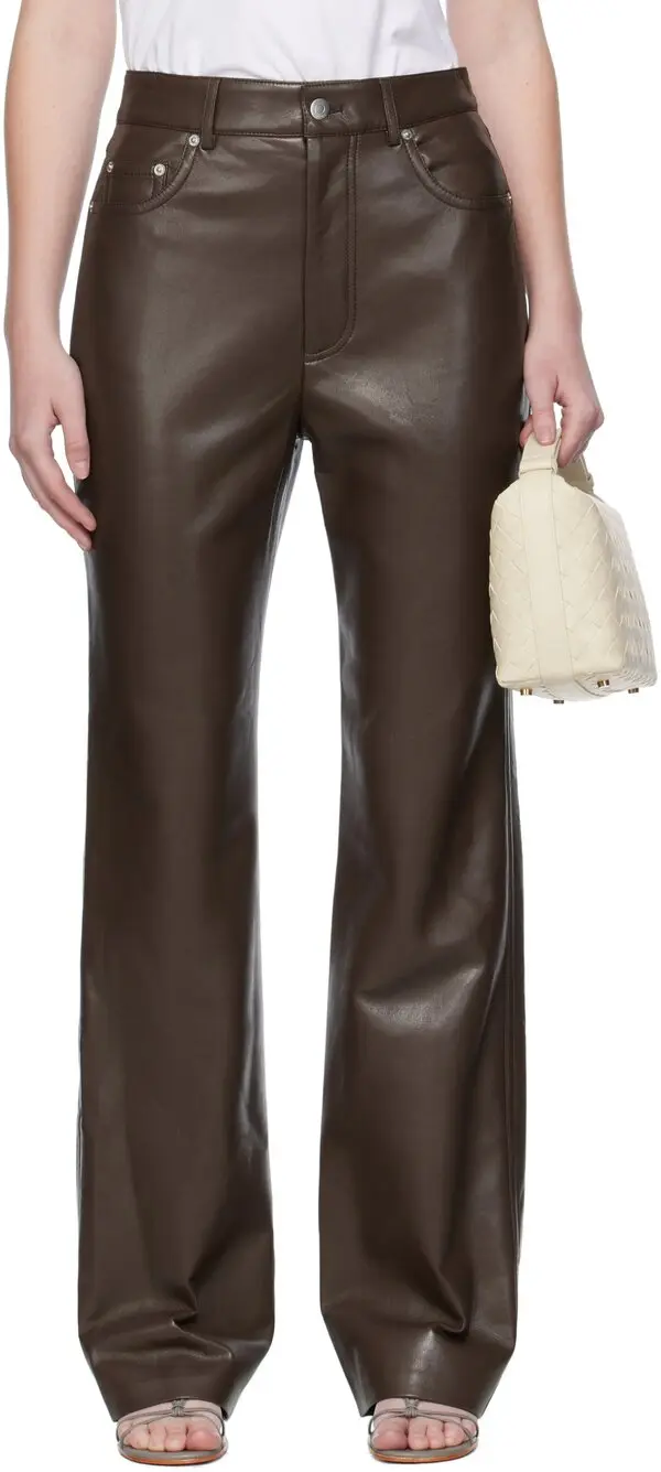 Nanushka Seldes Leather Pants - Black
