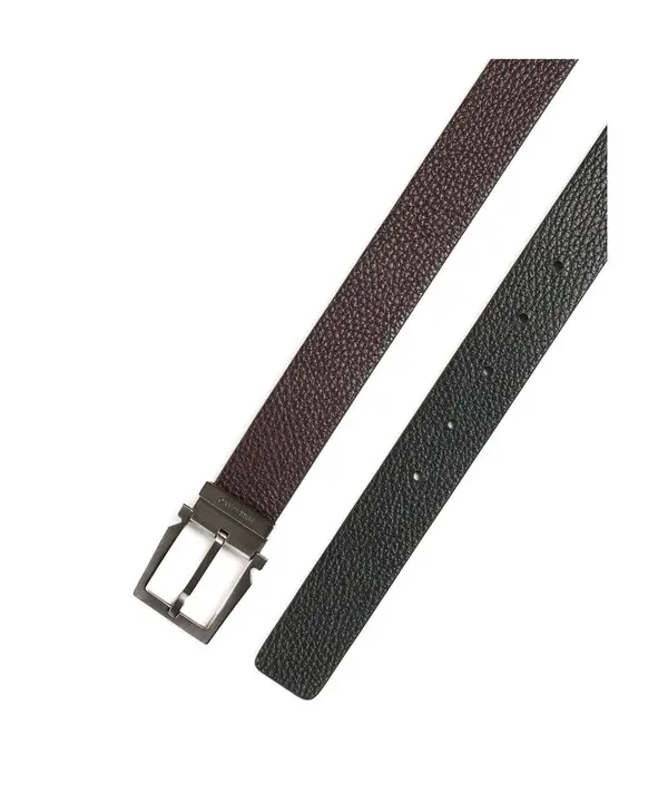 FERRAGAMO Reversible Leather Belt - Black
