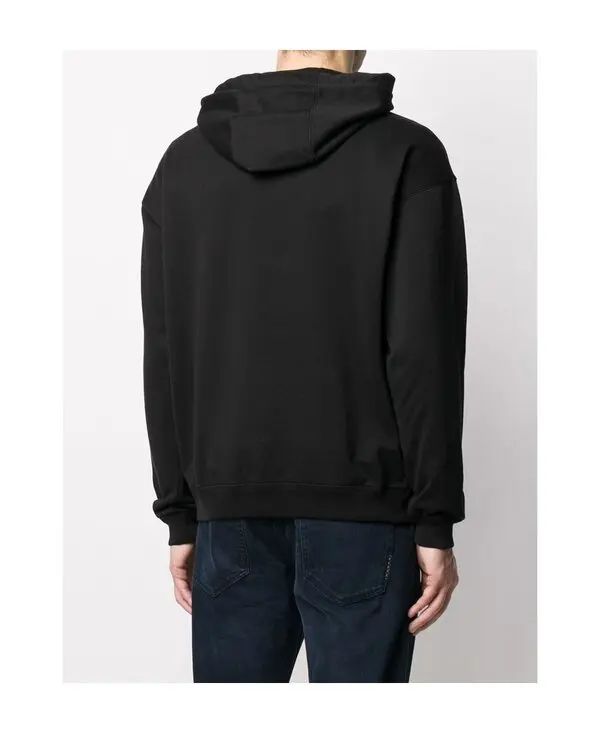 Versace Logo Print Hooded Sweatshirt