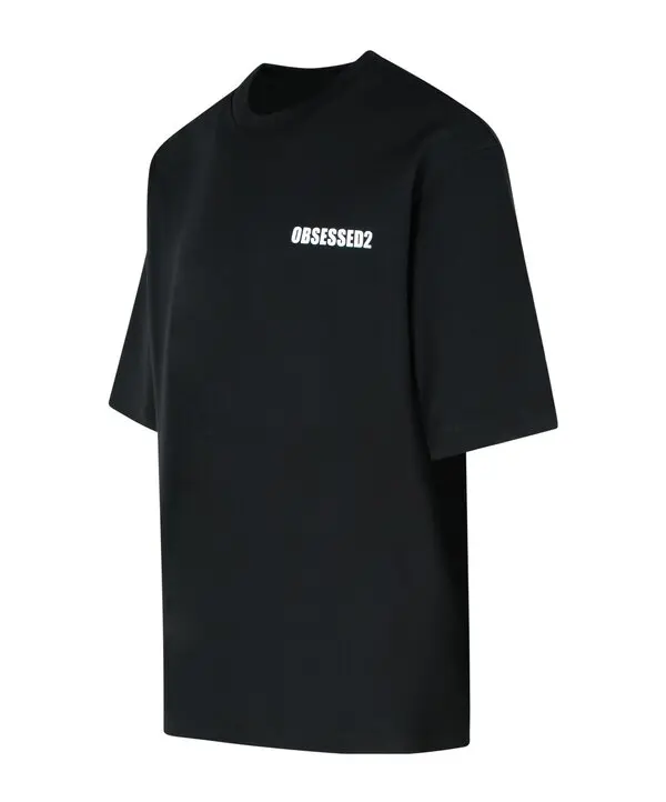 Dsquared2 Obsessed Printed Crewneck T-shirt - Black