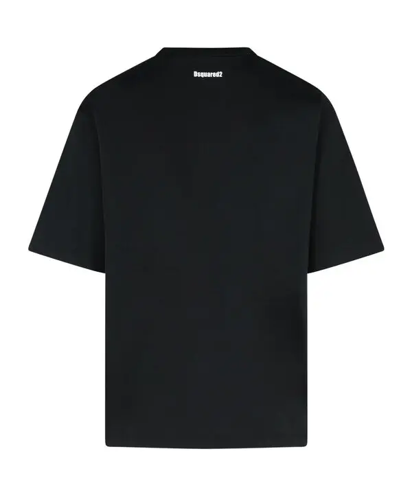 Dsquared2 Obsessed Printed Crewneck T-shirt - Black