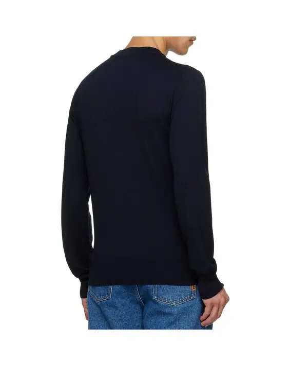 Balmain Logo Intarsia Crewneck Jumper