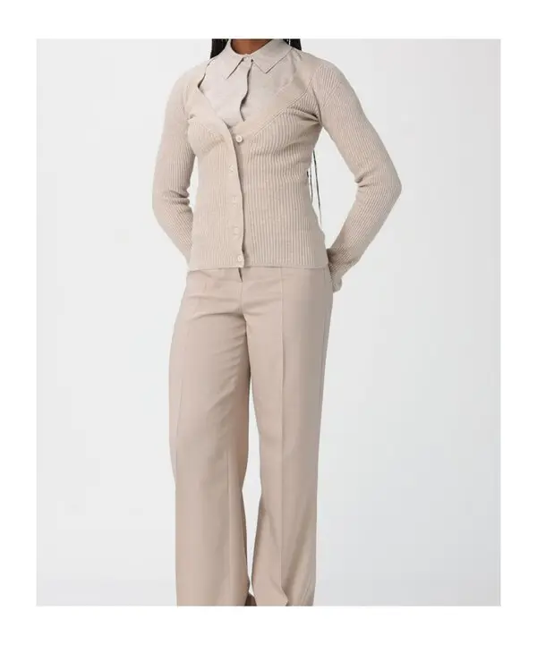 Max Mara Medeola Knitted Cardigan - Nude