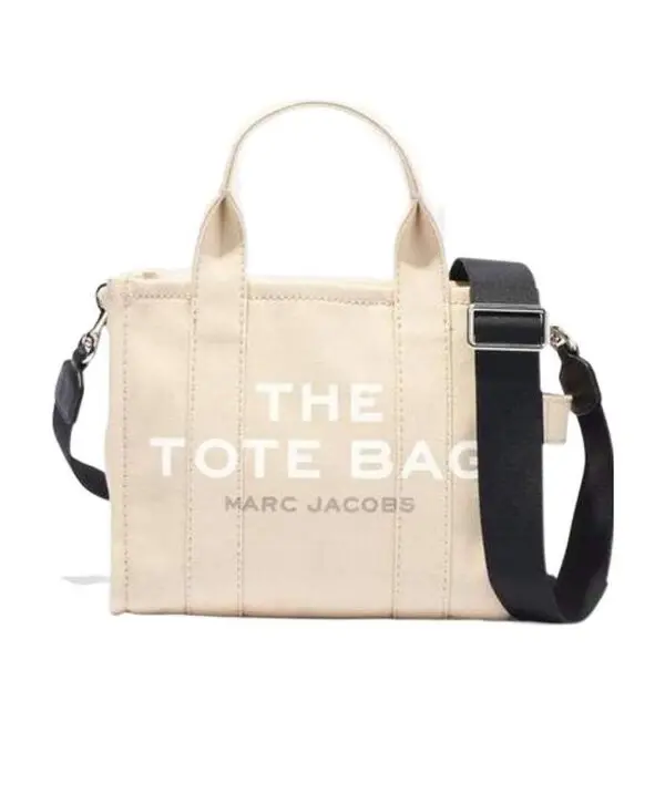 Marc Jacobs Logo Printed Tote Bag - Nude