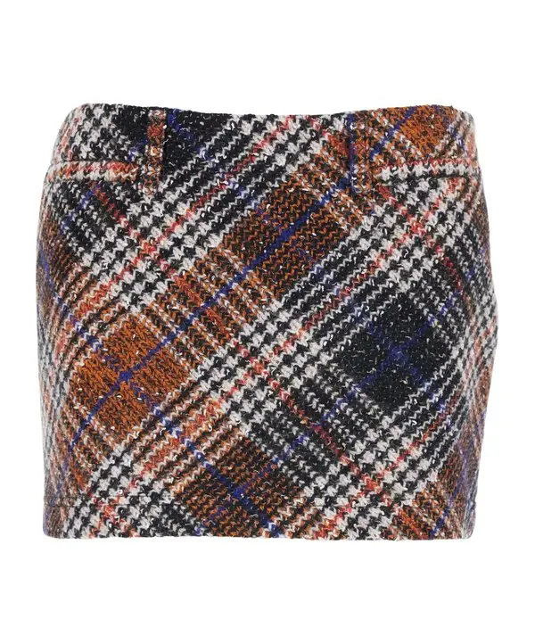 Missoni Zigzag Motif Tweed Mini Skirt - Multicolor