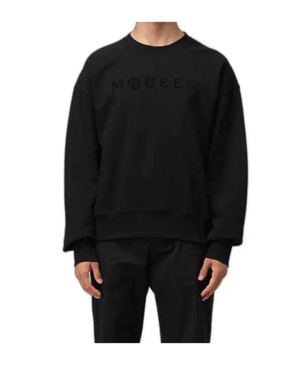 Alexander McQueen Logo Crewneck Sweatshirt - Black