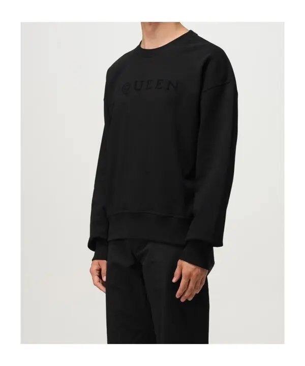Alexander McQueen Logo Crewneck Sweatshirt - Black