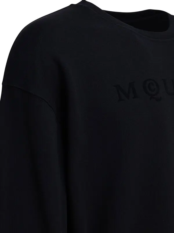 Alexander McQueen Logo Crewneck Sweatshirt - Black