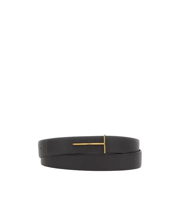 TOM FORD T Buckle Belt - Black
