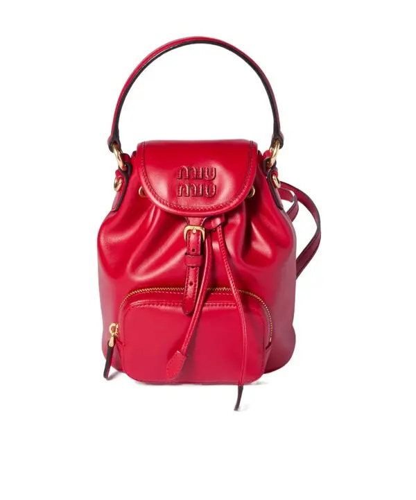 Miu Miu Leather Mini Backpack