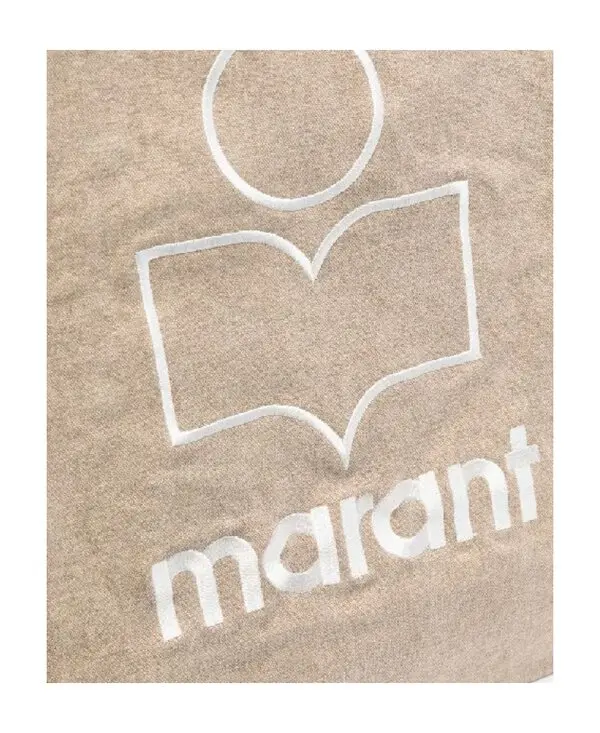 Isabel Marant Étoile Yenky Logo-embroidered Cotton Tote Bag - Nude
