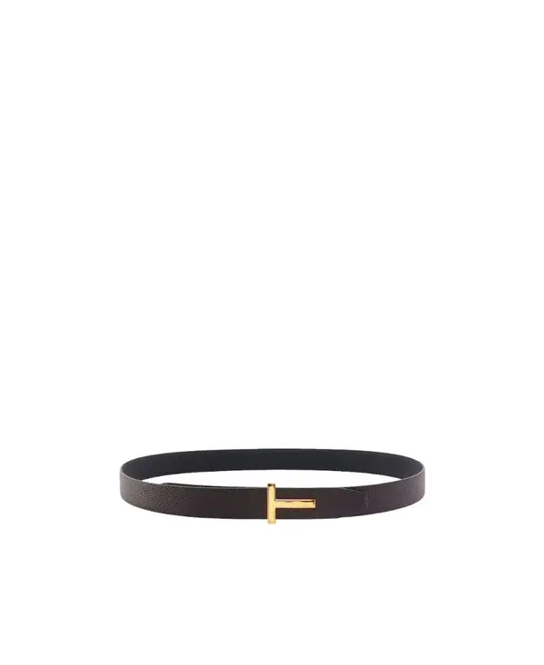 TOM FORD T Plaque Belt - Black