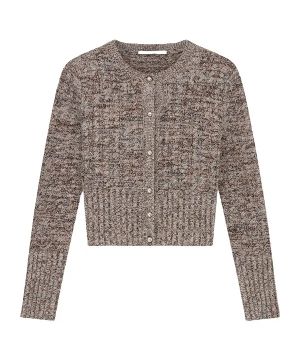 Stella McCartney Rib Coarse Knitted Cardigan - Gray