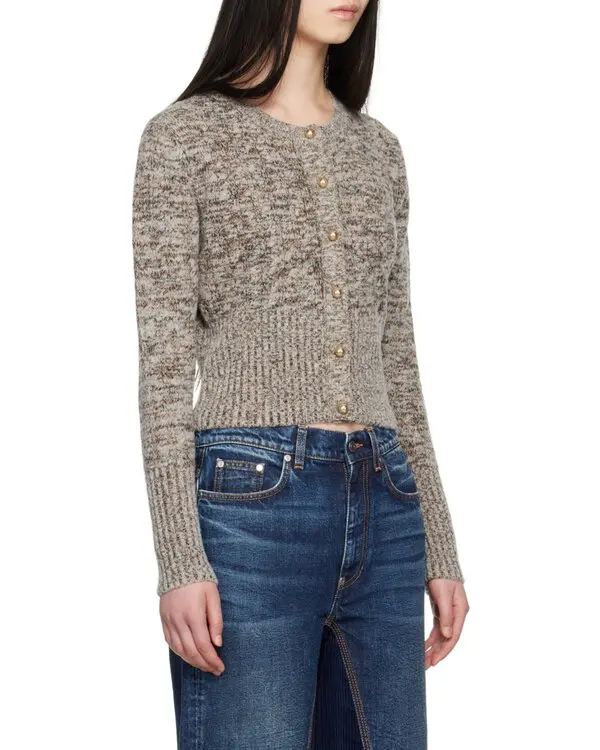Stella McCartney Ribbed Coarse Knit Cardigan