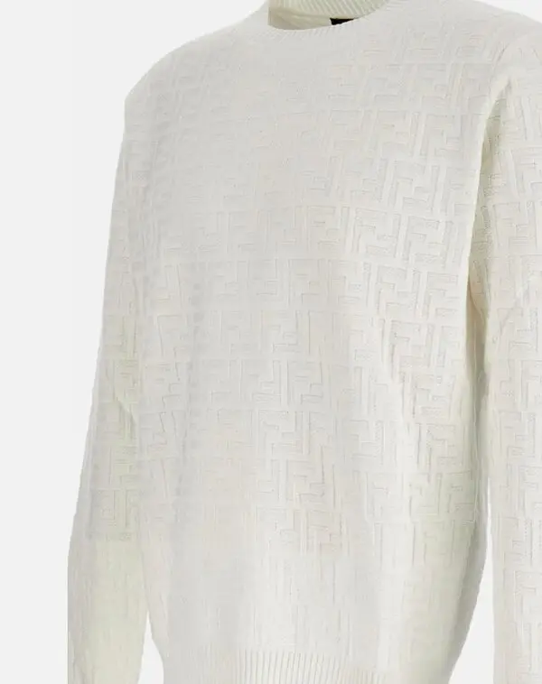 Fendi Ff Monogram Crewneck Knitted Jumper