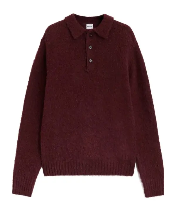 Aspesi Long-sleeved Polo Shirt - Brown