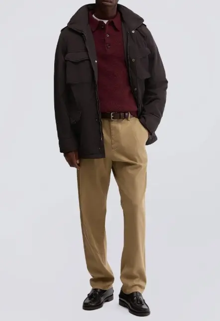 Aspesi Long-sleeved Polo Shirt - Brown