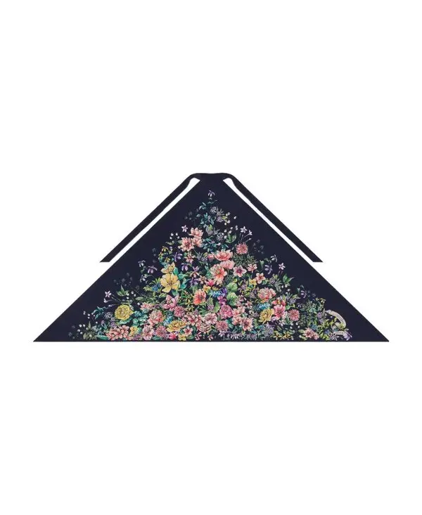 Dior D-floral Silk Twill Top - Black