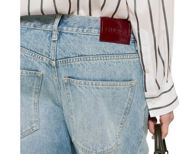 Gucci Light Wash Denim Jeans - Light Blue