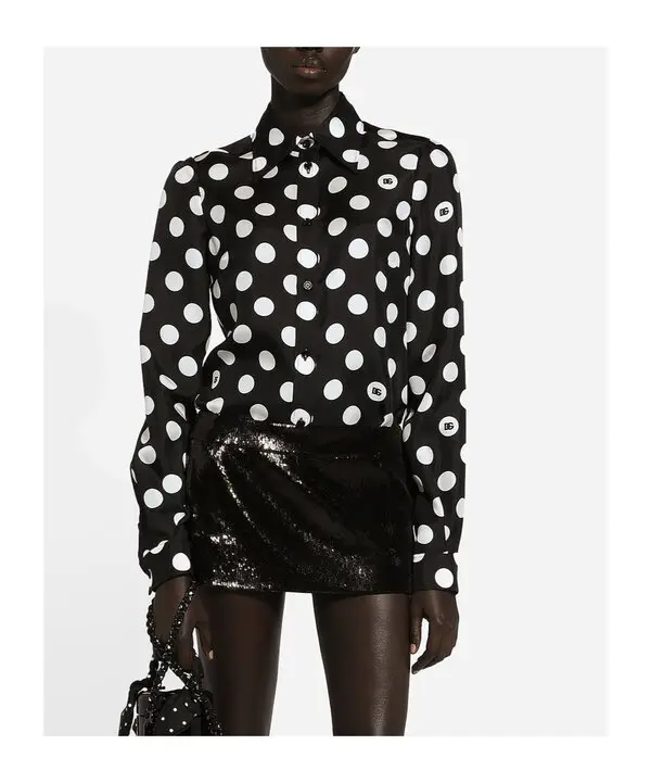 Dolce & Gabbana Mambo Polka Dot Print Shirt