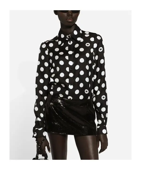 Dolce & Gabbana Mambo Polka Dot Print Shirt
