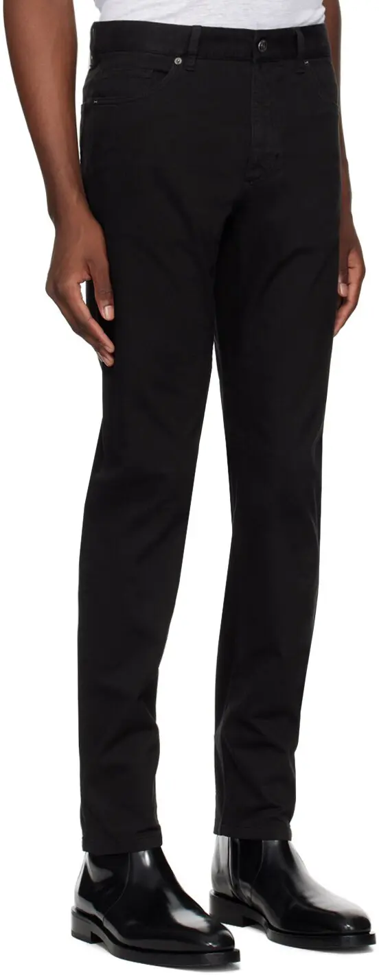 Zegna Slim-cut Leg Jeans - Black