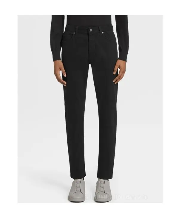 Zegna Slim-cut Leg Jeans - Black