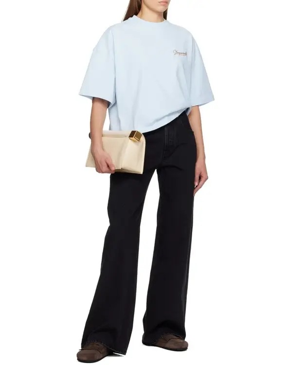 Jacquemus Le De-nimes Wide Leg Jeans - Black