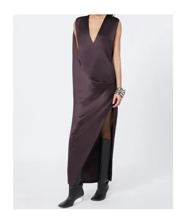 Sportmax Austria Sleeveless Deep V-neck Maxi Dress