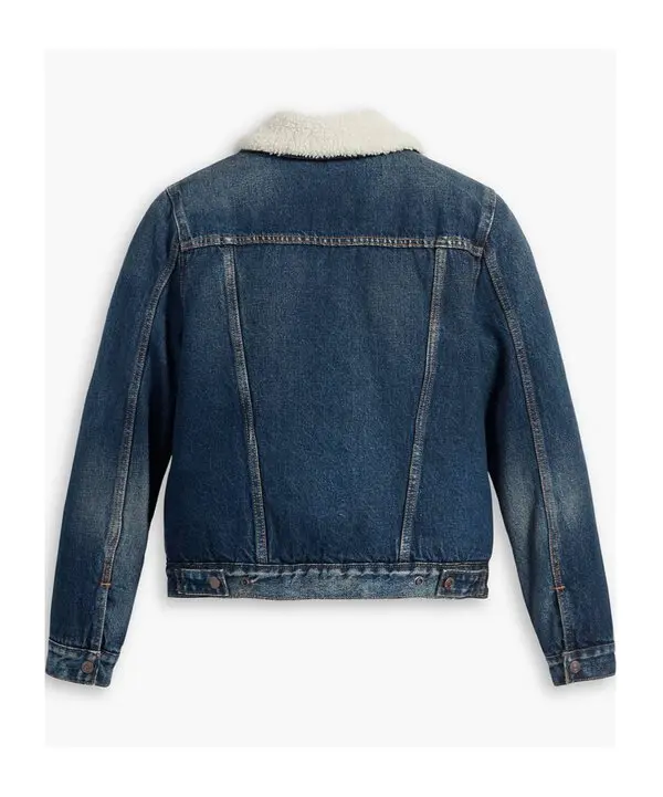 LEVI'S Sherpa Lined Denim Trucker Jacket - Blue