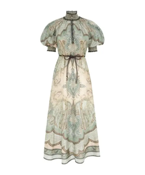 Zimmermann Wanderlust Billow Dress - Nude