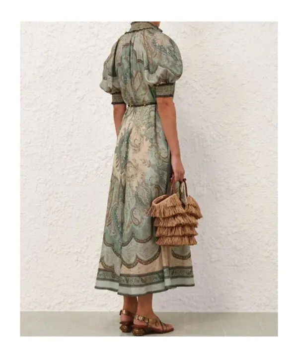 Zimmermann Wanderlust Billow Dress - Nude