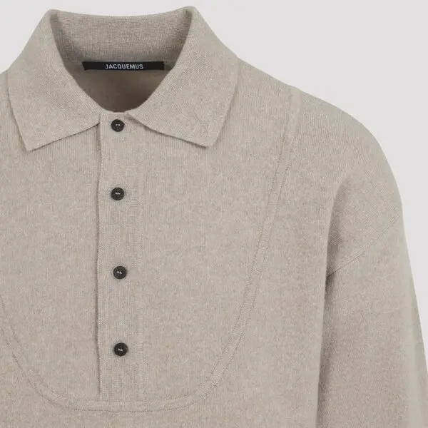 Jacquemus The Pallone Vareuse-style Knit Polo Sweater