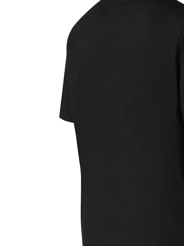 Versace Logo-printed Crewneck T-shirt - Black
