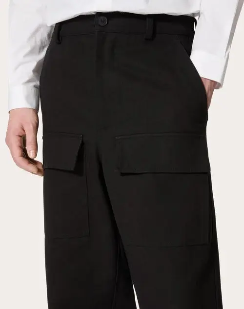 Valentino Garavani Wide Leg Cargo Trousers