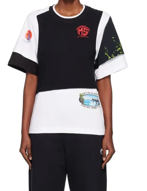 MARINE SERRE Graphic Printed Crewneck T-shirt